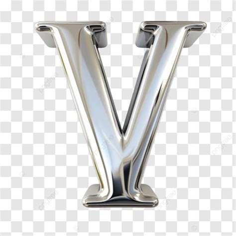 검정색 배경에 빛나는 반사 금속 문자 V Llic 편지 편지 V 빛나는 편지 Png 일러스트 및 이미지 에 대한 무료