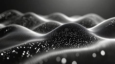 Abstract Digital Waves Data Flow Technology Background Network Stock Illustration