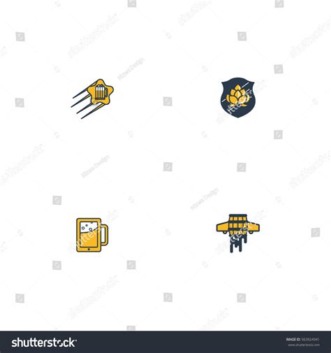Craft Beer Logo Vector Element Set Stock Vector Royalty Free 563924941 Shutterstock