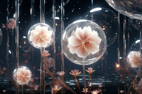 Premium Ai Image Floating Orbs Emitting Aromatic Scents Of Celestia