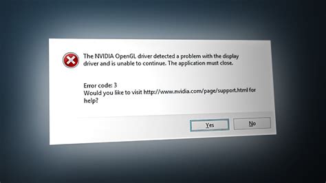 8 Methods To Fix The Nvidia Opengl Driver Error Code 3