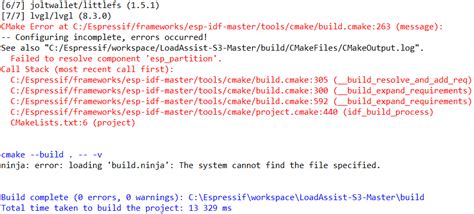 project fails to compile when littlefs included in an esp idf project