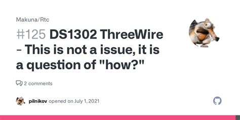 ds1302 threewire this is not a issue it is a question of how