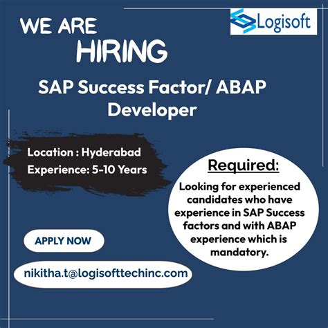 Nikhitha Reddy On Linkedin Sap Abap Abapdeveloper Successfactor Sf Location Hyderabad Wfo