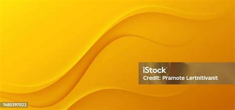 추상적인 현대 오렌지 그라데이션 파도가 배경과 텍스트복사 공간과 겹칩니다 최소한의 개념 노랑에 대한 스톡 벡터 아트 및 기타 이미지 노랑 파티 3차원 형태 Istock