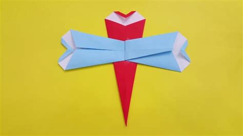 가을 색종이접기 잠자리접기 쉬워요 네이버 블로그