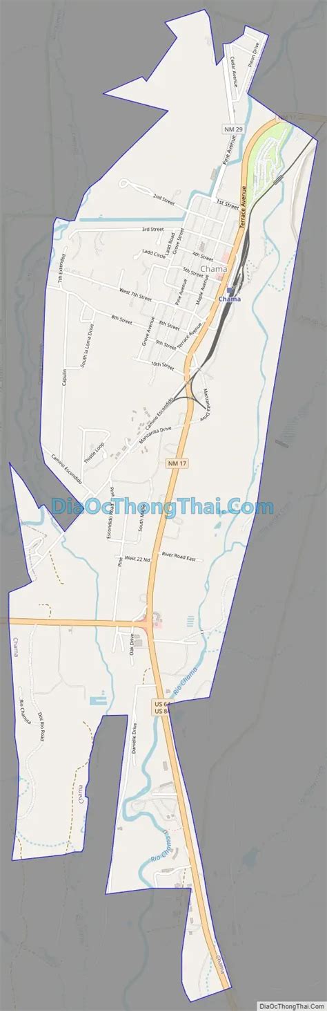 Map Of Chama Village Thong Thai Real