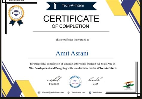 Amit Asrani On Linkedin Techaintern Internship