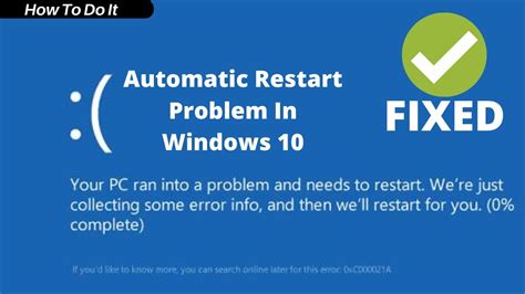 How To Fix Automatic Shutdown And Reboot Loop Windows YouTube