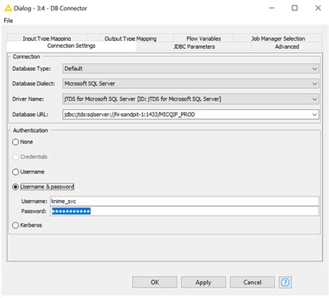 Database Connection For Microsoft Sql Server On Knime Knime