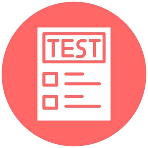 Premium Vector Vector Design Test Icon Style