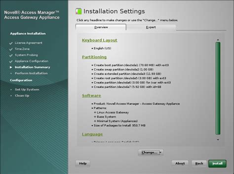 Novell Doc Novell Access Manager 31 Sp2 Installation Guide Installing The Access Gateway