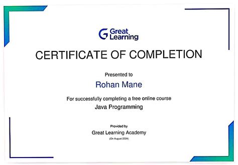 Rohan Mane On Linkedin Coding Javaprogramming Greatlearningacademy