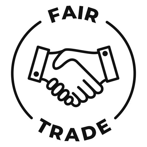 Fair Trade Icon Handshake Illustration Logo Sign Symbol Or Emblem