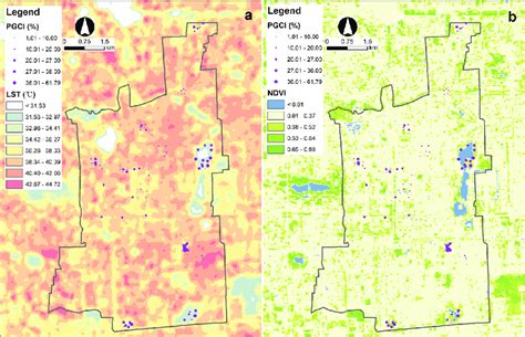 Land Surface Temperature Lst And Normalized Difference Vegetation Download Scientific Diagram