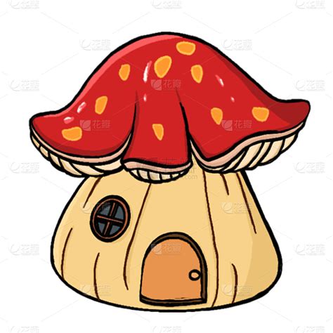 手绘 线条简笔画元素 蘑菇