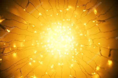 빛 갈 랜드 추상 흐리게 Led 빛 노란 조명 광선 — 스톡 사진 © Vladimirs 90170786