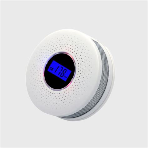 Carbon Monoxide Sensor And Smoke Detector 2 In 1 Co Smoke Fire Alarm With Color Lcd Display