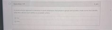 Solved Question 192 ﻿ptsa Constructionist Approach To
