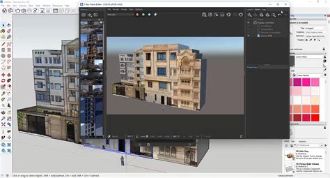 آموزش انتقال آبجکت اسکچاپ به همراه تست رندر آکادمی معماری قوری