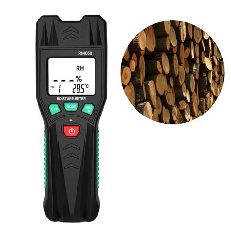 Rm068 Digital Moisture Meter Pin Type Humidity Tem Grandado
