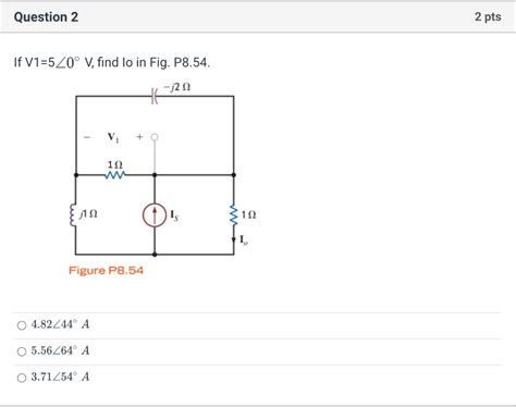 Solved Question If V V Find Io In Fig P