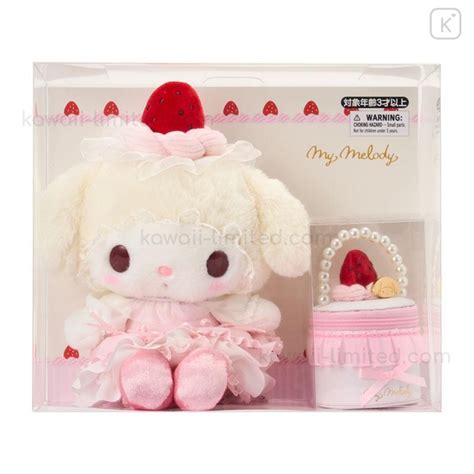 Japan Sanrio Original Plush Toy And Accessory Case Set My Melody