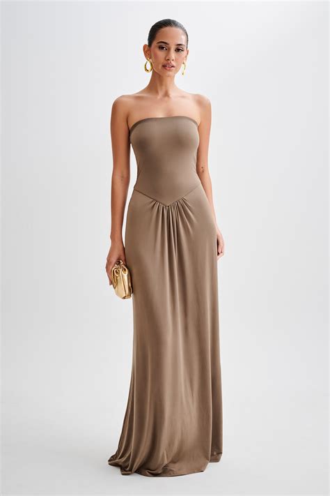 Ruby Strapless Slinky Maxi Dress Coco And Meshki