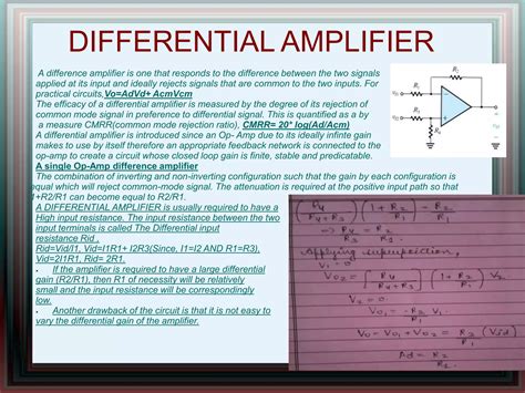 Operational Amplifiers Differential Non Inverting And