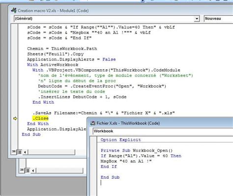 VBA Problèmes de format de fichier