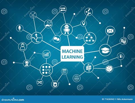 Machine Learning Concept Illustration Stock Vector Illustration Of