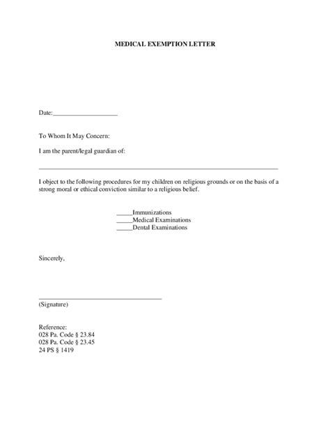 Nj Religious Exemption Letter Example Fill Out And Sign Online Dochub