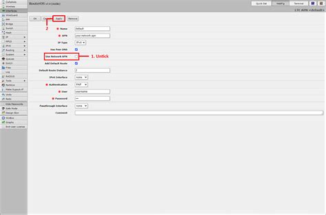 Mikrotik Lte How To Configure Apn Settings Part 2 Use Network Apn