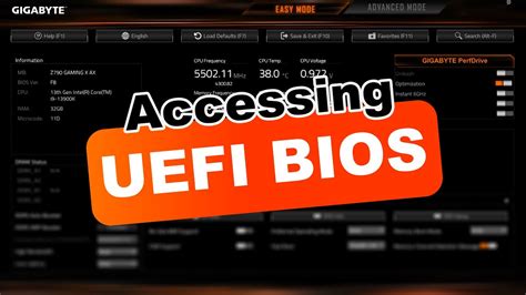 How To Access Uefi Firmware Settings From Windows 11 Youtube