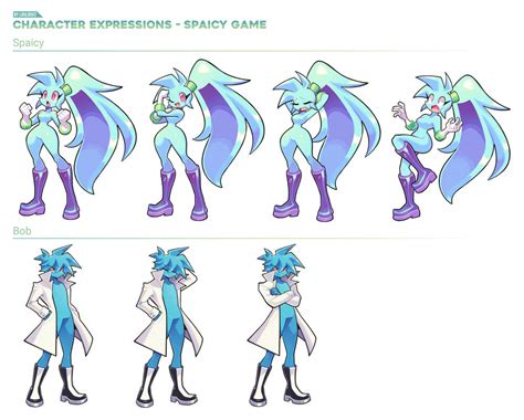 Character Expression Sheet For Spaicy Game Demo By Loulouvz On Deviantart