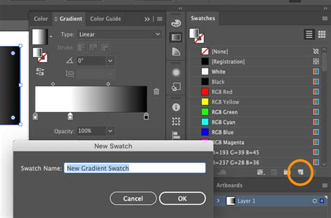 Adobe Illustrator как изменить цвет слоя