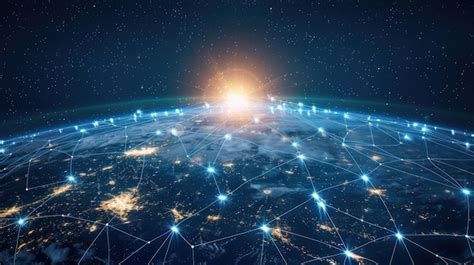 Premium Photo Global Network Connection A Visual Representation Of Interconnectedness