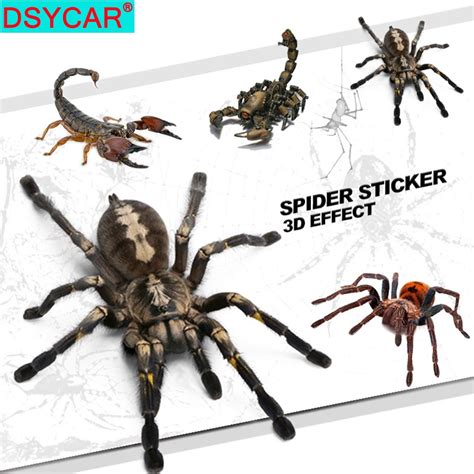 Dsycar 3d 전갈 도마뱀 스파이더 자동차 스티커 1 개 자동차 변형 데칼 자동 튜닝 스티커 자동차 액세서리 신상품차량용 스티커 Aliexpress