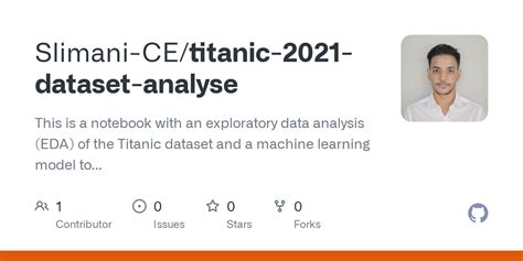 Github Slimani Ce Titanic Dataset Analyse This Is A Notebook With An Exploratory Data