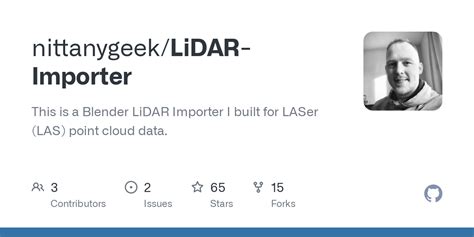 Github Nittanygeeklidar Importer This Is A Blender Lidar Importer I