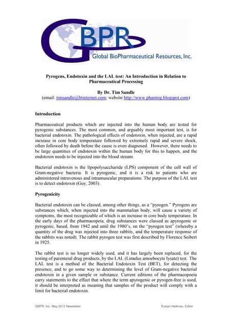 Expt 9 Test For Pyrogens Rabbit Method Pdf Chemistry Science