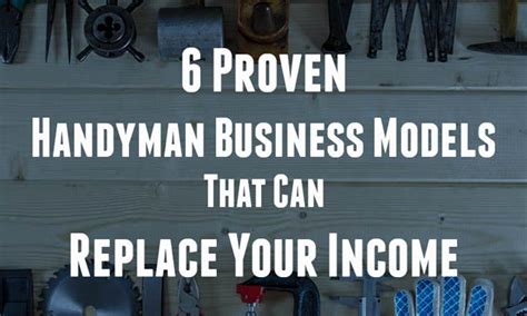 6 Proven And Profitable Handyman Business Models Handyman Startup