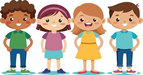 Niños En Fila Vectores Iconos Gráficos Y Fondos Para Descargar Gratis