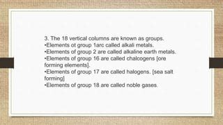 CLASSIFICATION OF ELEMENTS AND PERIODICITY IN PROPERTIES PPTX Chemistry Science