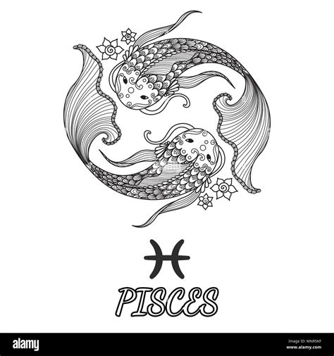 Pisces Zodiac Drawing 60 Photos