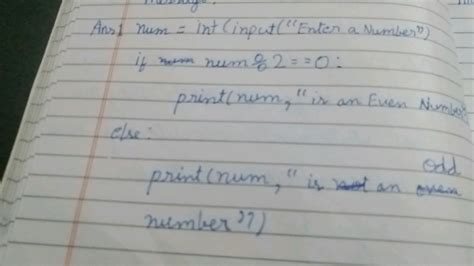 Python Num Intinputenter A Number If Num 2 0 Printnum