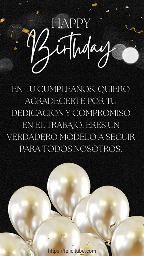 Feliz Cumpleaños Trabajo Felicidades Y Bendiciones En Tu Día Tu