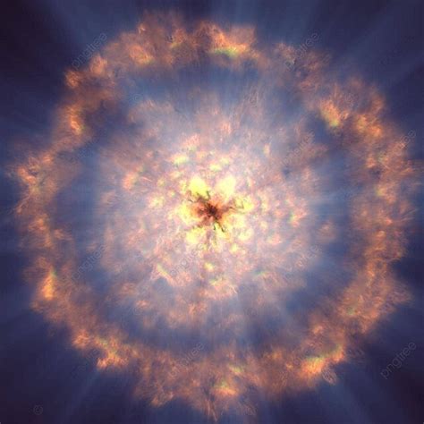 Fire Ball Explosion In Space Black Physics Design Photo Background And