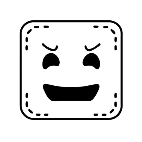 пиктограмма с эмотиконами Премиум Ai сгенерированный вектор