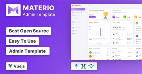 Materio Free Vuejs Vuetify Admin Dashboard Template Rvuetifyjs